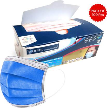 STATUS Mask Surgical Mask With Melt Blown Fabric Layer Price in India ...