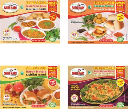shri hari masala Ragda Masala + Pattise Masala + Khati Mithi Chutney ...
