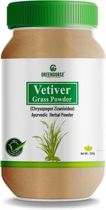 GREENDORSE Vetiver Grass Powder (Chrysopogon Zizanioides) khus-khus ...