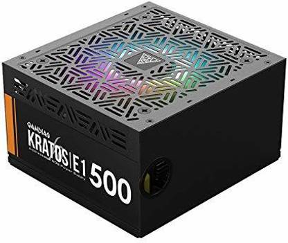GAMDIAS Kratos E1-500 ARGB 500W Power Supply with 80% Efficiency Fan ...