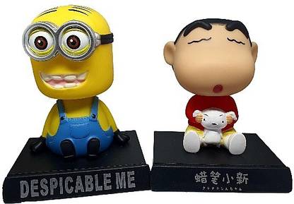 Daiyamondo Despicable Minion With Japanese Cartoon Shin Chan Eye Closed Big Size Bobble Head ...