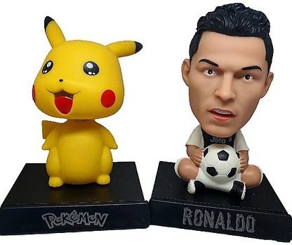 Daiyamondo Yellow Pikachu With Football Player Ronaldo Big Size Bobble ...