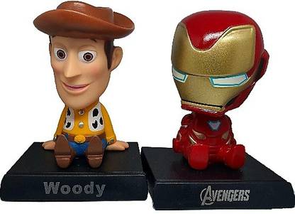 Daiyamondo Woody With Avenger Iron Man Big Size Bobble Head - Action ...