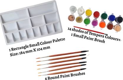 Flipkart.com | Upyukat 1 Rectangle shape Painting Palette /Water Color ...