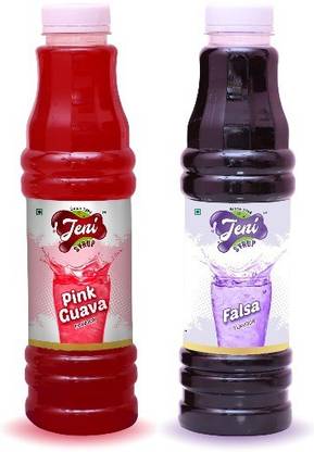 jeni Pink Guava, Falsa Sharbat [Pack of 2 Flavors] Pink Guava, Falsa ...