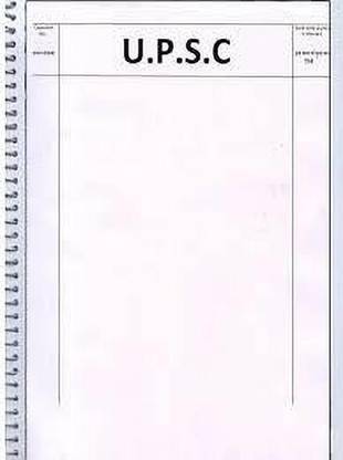 SPAREWARE UPSC Mains Practice Answer Sheets Notebook Register Diary ...