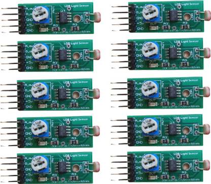 ScienceLab Technosolutions Set of 10 - [ Light Sensor based on LDR for Arduino and other ...