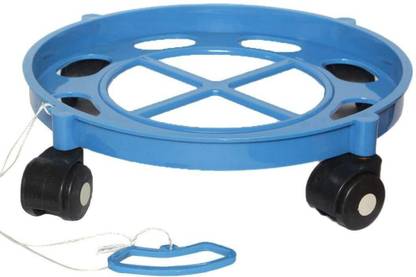 SEAVOKES LPG Cylinder Trolley Easily Movable Stand with Wheels,Gas ...