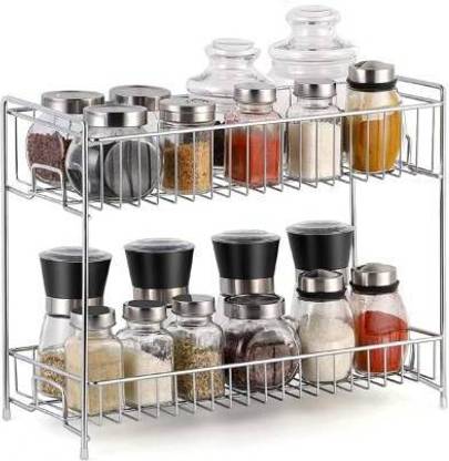 Irontech Stainless Steel Spice Trolley Container Organiser/Basket for ...