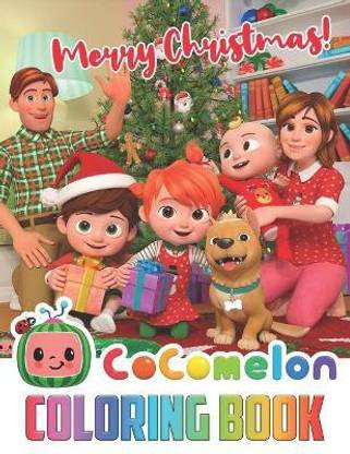Merry Christmas Cocomelon Coloring Book: Buy Merry Christmas Cocomelon ...