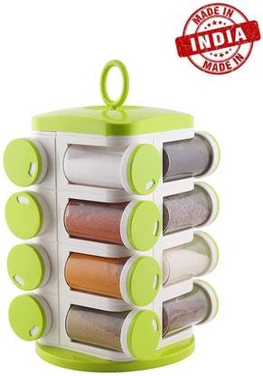 BONIRY Multipurpose ABS Plastic Big Revolving Spice Rack 16 in 1 ...