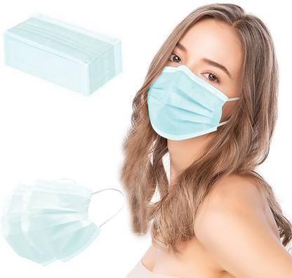 3W Blue (Pack of 100) Disposable Face Masks (Pack of 100) Export ...