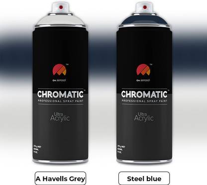 Chromatic A Havells Grey & Steel Blue Spray Paint 400 ml Price in India ...