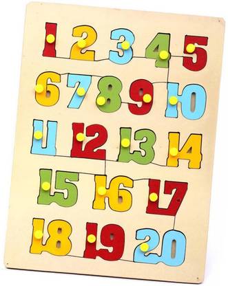 Kidosaurus Wooden Numbers Learning Puzzles Tray for Children ...