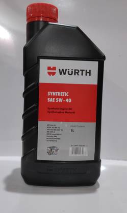 Wurth Engine oil Fully Synthetic Engine Oil 5W40 Full-Synthetic Engine ...