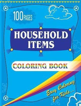 Household Items Coloring Book: Buy Household Items Coloring Book by ...