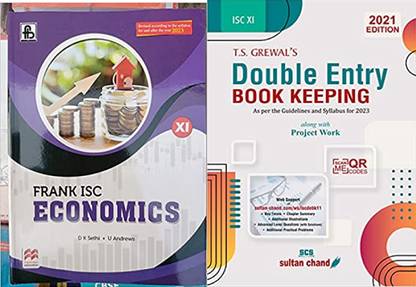 Frank ISC Economics 2022 Class 11 With T.S. Grewal's Double Entry Book ...