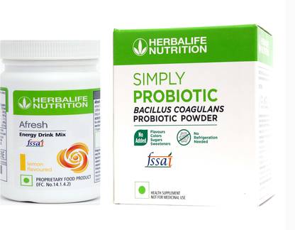 HERBALIFE Immunity Booster Energy Drink Simply Probiotic + Afresh Lemon ...