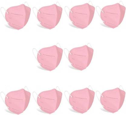 Saifee 10 Piece Of Pink Color N95 / KN95 FFP2 5- Layer Reusable Anti ...