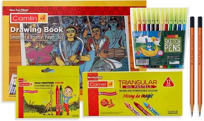 Flipkart.com | Camlin PAINTING 7 DRAWING KIT COMBO FOR STUDENTS ...