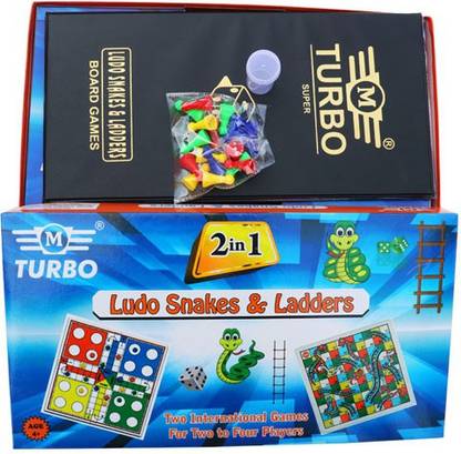 TURBO Ludo Snack & ladder Educational Board Games Board Game - Ludo ...