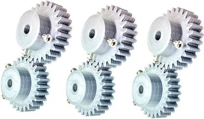 INVENTO 6pcs 3D Printed Plastic Spur Gear 26 Teeth, 1.5 Module, 42mm ...