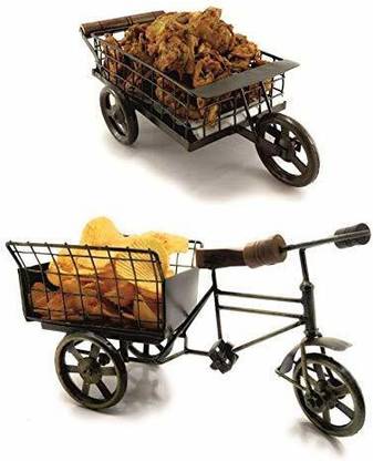 APEROL DESIGN Iron Rickshaw and Wagon Platter Combo for Kitchen/Dinning ...