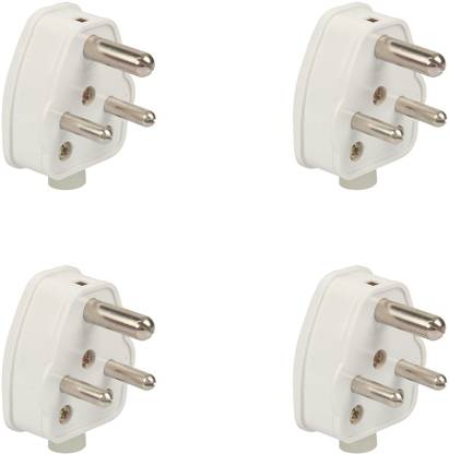 Anchor By Panasonic 38626-Pk4 6A 3 Pin Plug Top 240V. (White, Pack of 4 ...
