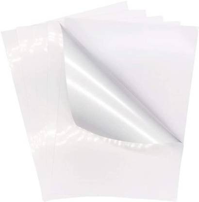 MaxPhoto 27.94 cm Non Tearable Glossy A4 Sticker Paper Self Adhesive ...