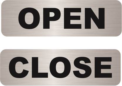 Morpankh OPEN-CLOSE Stainless steel sign board Emergency Sign Price in ...