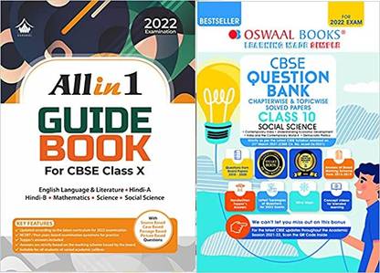 All In 1 Guide Book: CBSE Class X For 2022 Examination With Oswaal CBSE ...