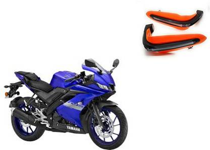 Buras NEW BEST QUALITY ORANGE SHINING PROTECTIVE HANDGUARD FOR YAMAHA ...