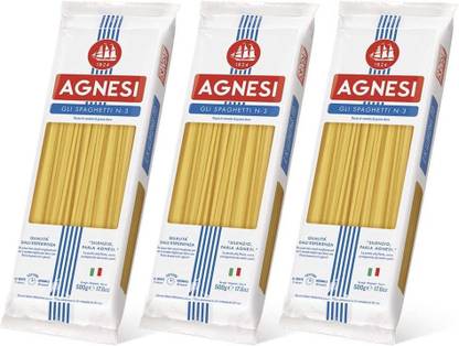 Agnesi Spaghetti Pasta, 500 g pack of 3 Spaghetti Pasta Price in India - Buy Agnesi Spaghetti ...