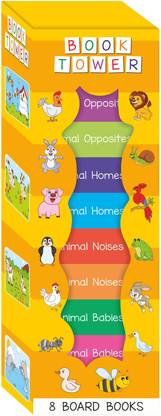 ANIMALS-BOOK TOWER - SET OF 8 BOARD BOOKS: Buy ANIMALS-BOOK TOWER - SET ...
