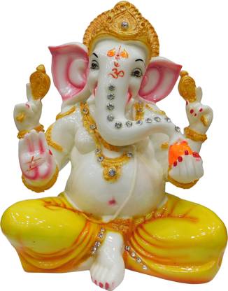 vinayakmoorti Showpiece Figurine Lord Ek Dant Ganesha Statue Sitting ...