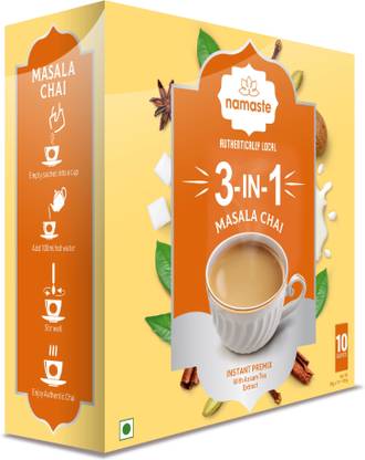 Namaste Chai Instant Tea Premix, Masala Chai | Assam | Milk and Sugar ...