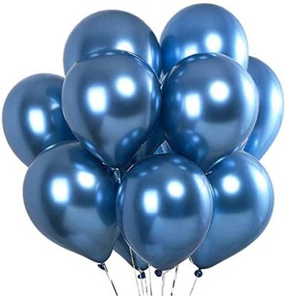 Flipkart.com | B4 Solid Birthday Decoration 50 Pcs Metallic Blue ...