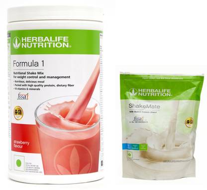 HERBALIFE Formula 1 Strawberry + Shake Mate Plant-Based Protein Price ...