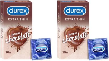 DUREX CHOCOLATE FLAVOURED WITH EXTRA THIN INTENSE Condom Price in India - Buy DUREX CHOCOLATE ...