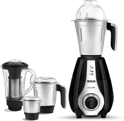 Inalsa by Inalsa Aarin 4 Jar 1000 Mixer Grinder (4 Jars, Black) Price ...