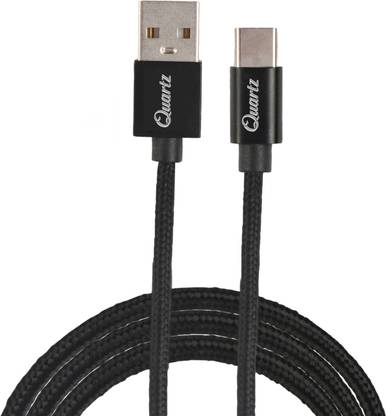 Quartz USB Type C Cable 1 m C_TYPE_DATA_CABLE_BLACK - Quartz : Flipkart.com