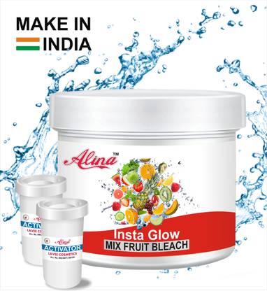 Alina FACE GLOWING MIX FRUIT BLEACH (250G) - Price in India, Buy Alina ...