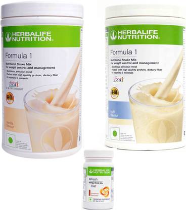 Herbalife Nutrition Formula 1 Shake Vanilla And Kulfi With Afresh ...