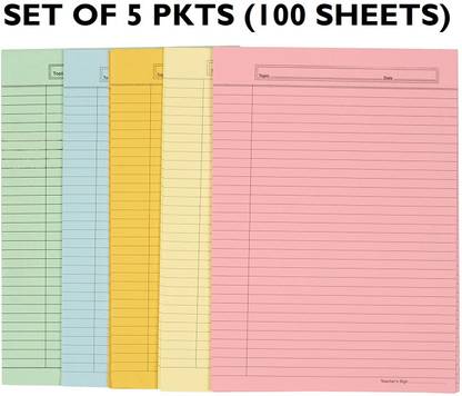 Flipkart.com | KAIZEN Multicolor Interleaf A4 Sheet Paper Interleaf A4 ...