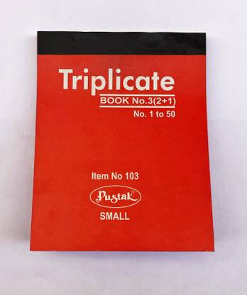 Pustak Office Collection Mini Triplicate Books Ruled 150 Pages Price in ...