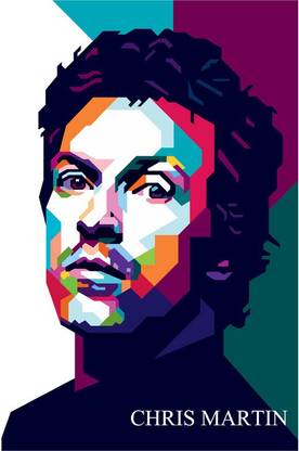 Chris Martin Illustration Coldplay Poster Paper Print - Music posters ...