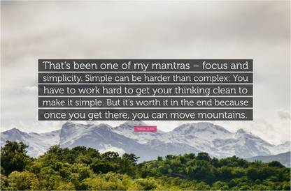 Focus & Simplicity Steve Jobs Motivational Quote Poster Paper Print ...