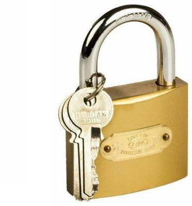 Impression 63 mm Lock (TALA) With 3 Keys U Lock (Glod) Lock - Buy ...