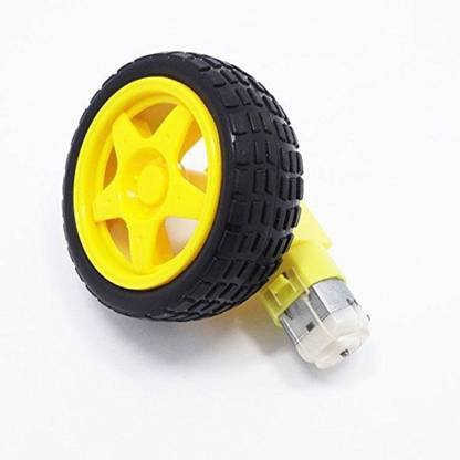 SunRobotics Robot Car Wheel with DC BO Gear Motor Price in India - Buy ...