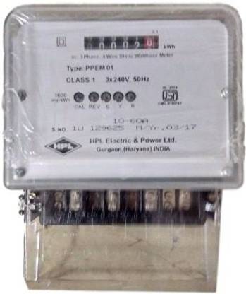 HPL Three Phase Counter Type 10-60A Energy Meter Metal Electrical Box Price in India - Buy HPL ...